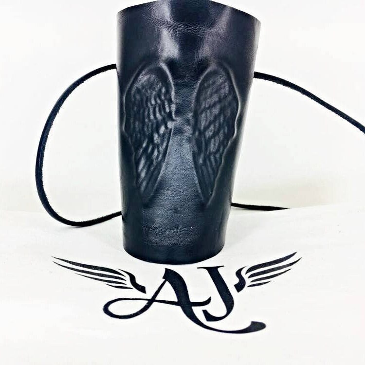 Angel Wings Leather Cuff Bracelet Angel Wings Bracelet Women Cuff ...