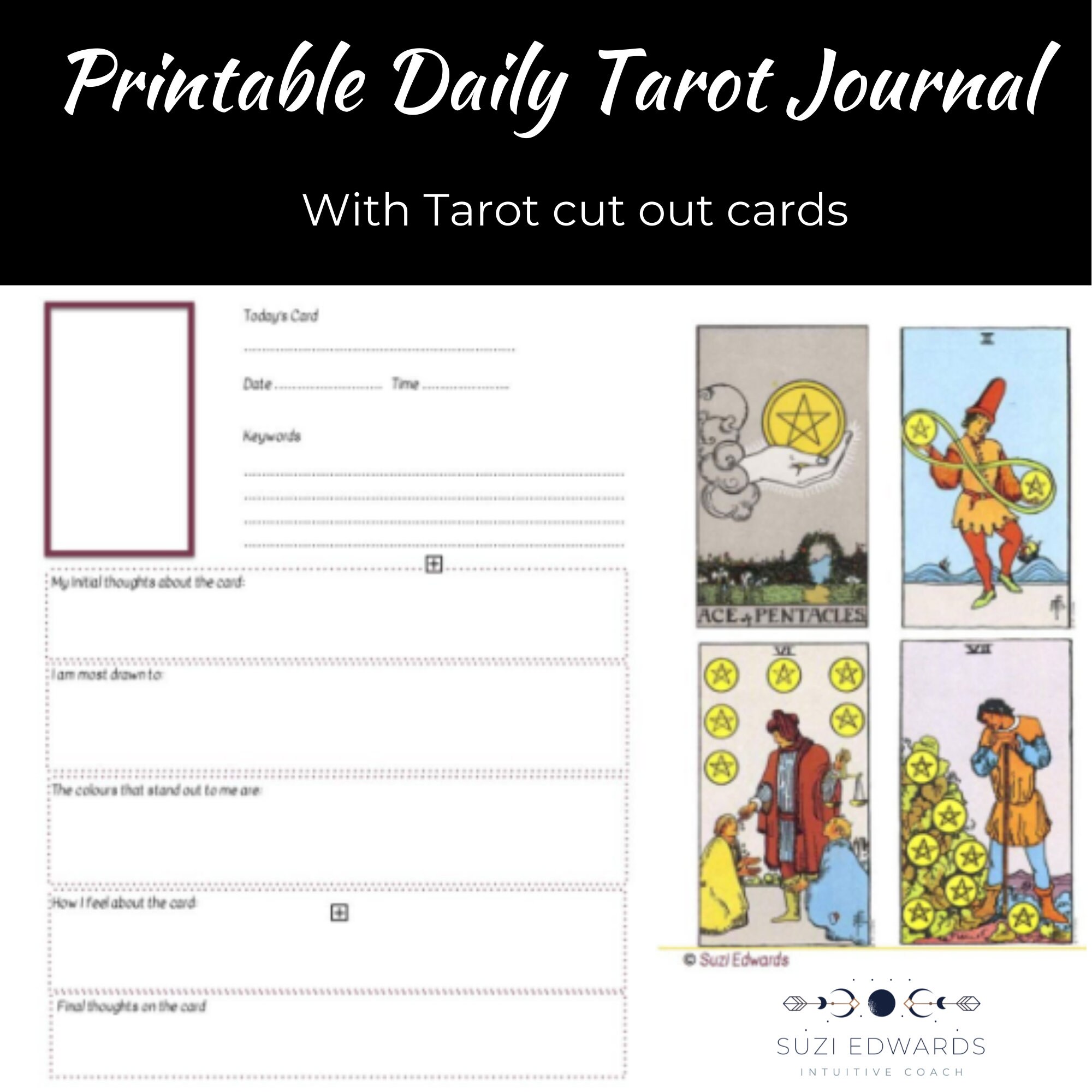 Daily Tarot Journal Tarot Planner Printable Tarot Journal - Etsy