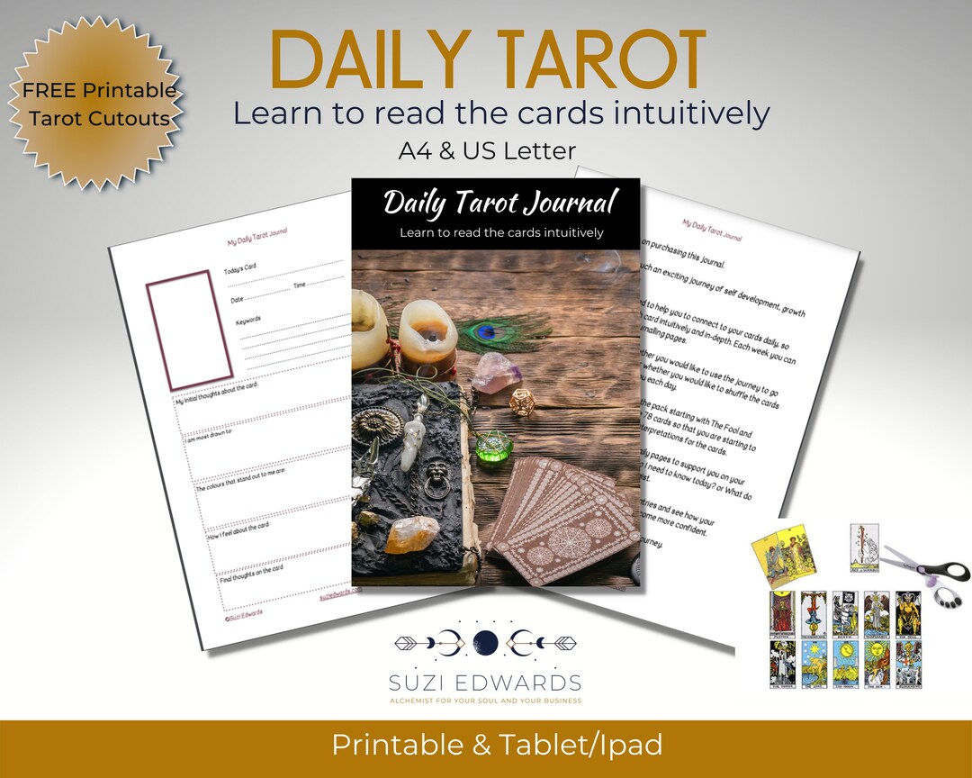 Daily Tarot Journal Tarot Planner Printable Tarot Journal - Etsy