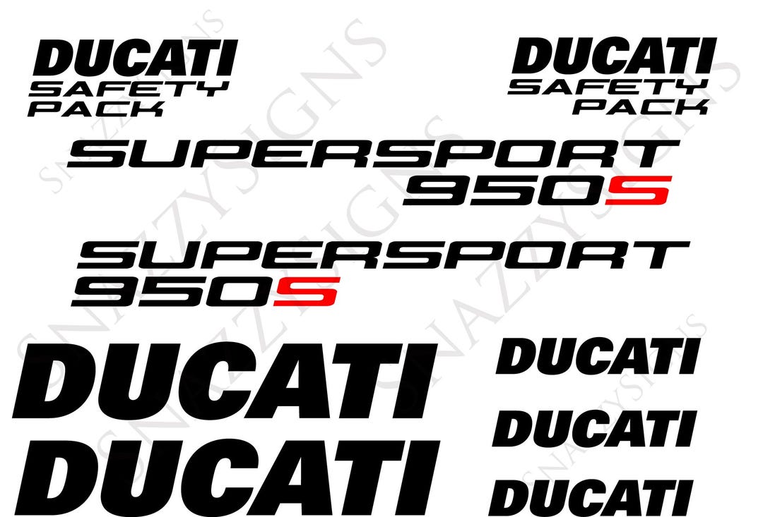 Ducati Supersport 950 S Decal Vinyl Sticker Set - Etsy