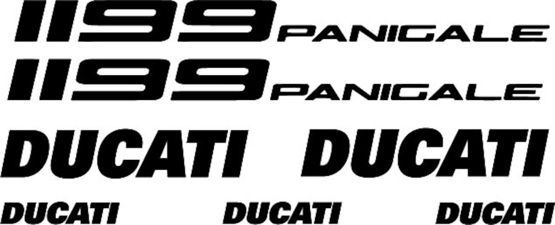 Ducati 1199 Panigale Decal Vinyl Sticker Set - Etsy