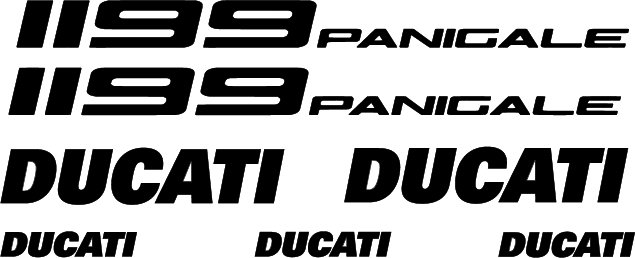 Ducati 1199 Panigale Decal Vinyl Sticker Set - Etsy