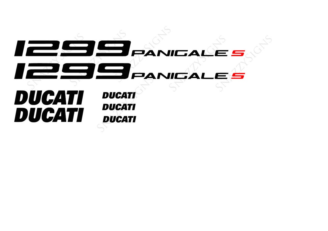 Ducati 1299 S Panigale Decal Vinyl Sticker Set - Etsy