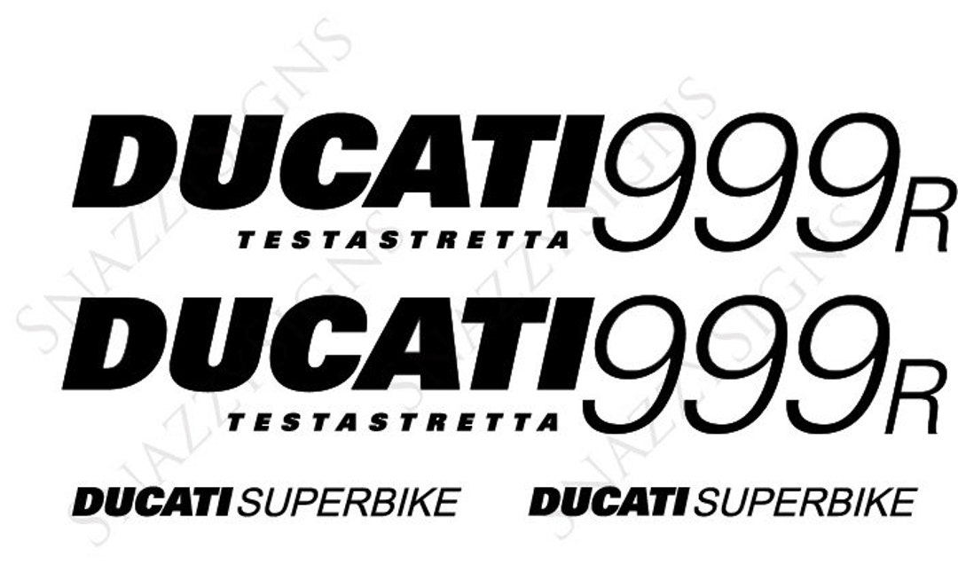 Ducati 999 R Testastretta 999r Decal Vinyl Sticker Set - Etsy