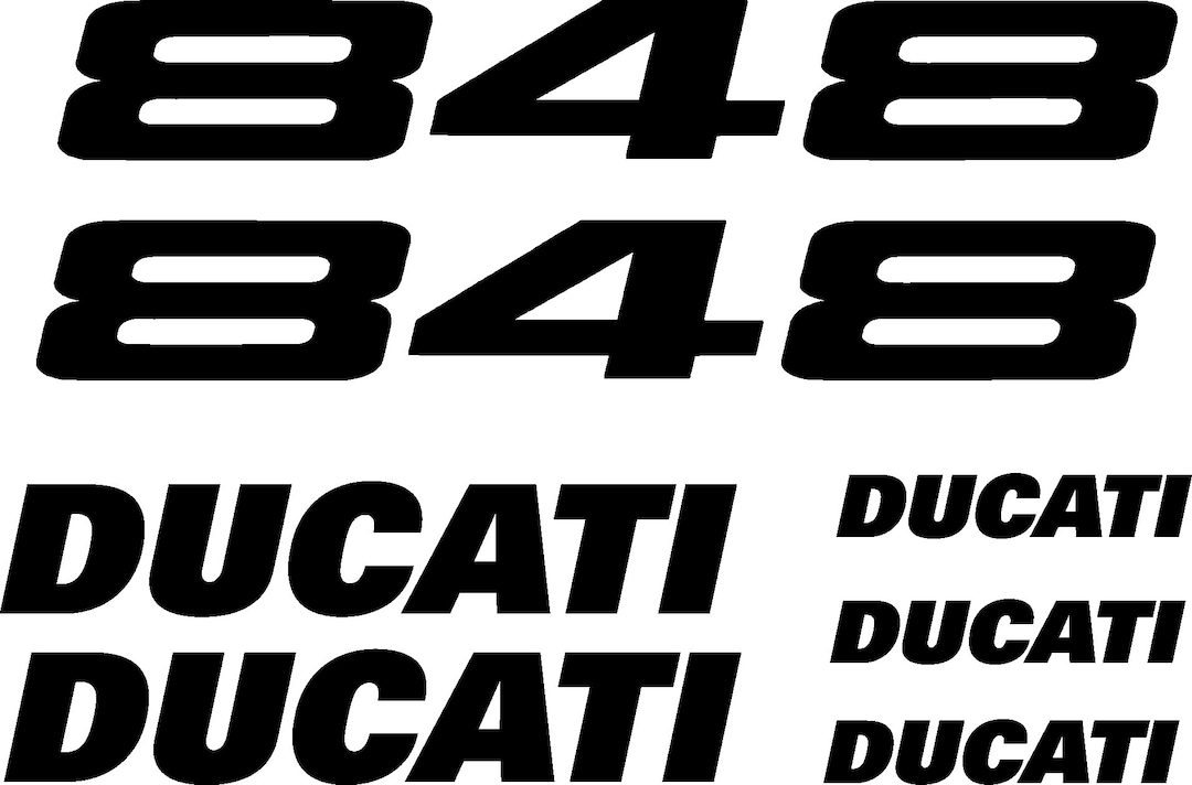 Ducati 848 Decal Vinyl Sticker Set - Etsy