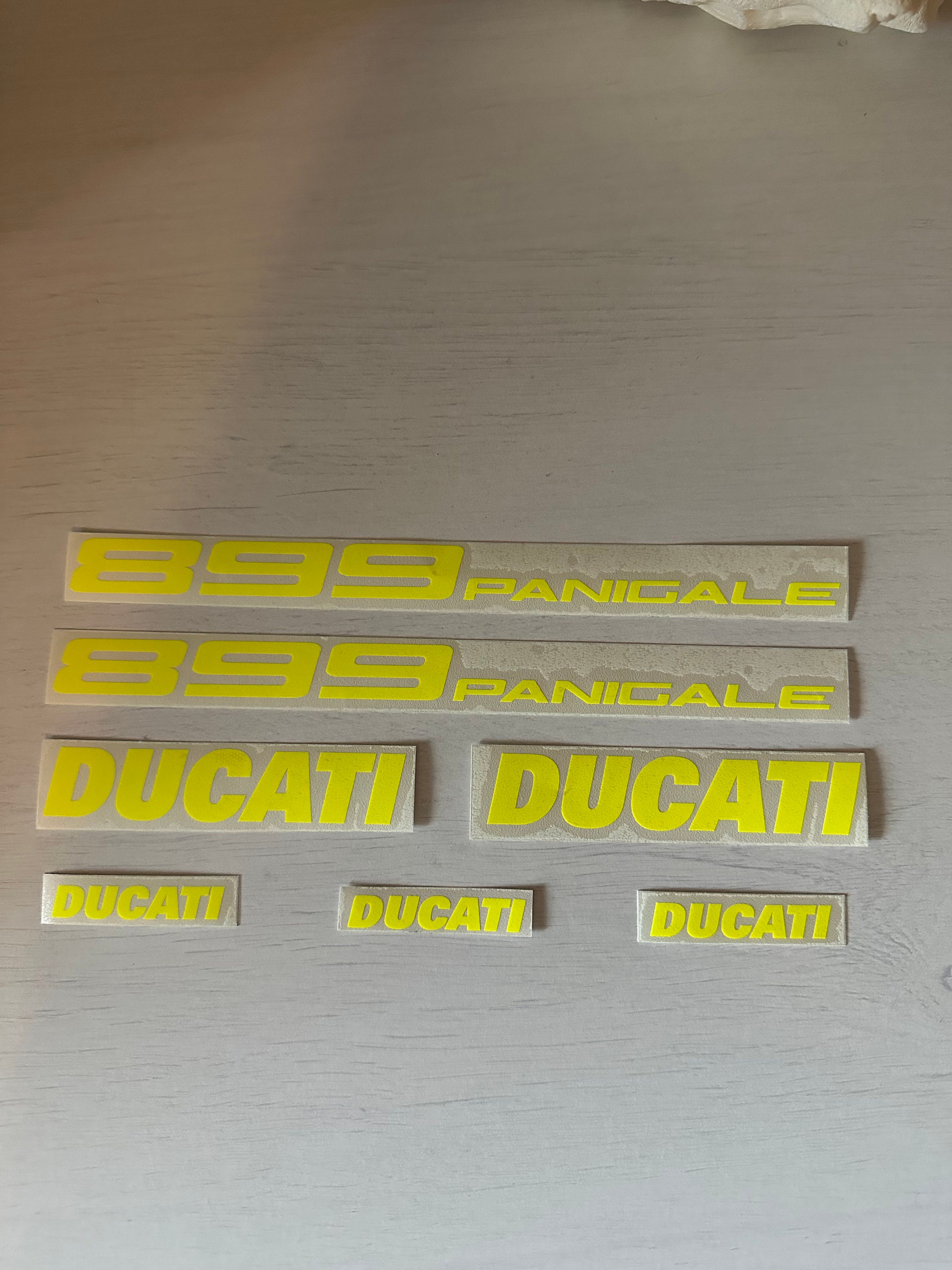 Ducati 899 Panigale Decal Vinyl Sticker Set Neon Yellow - Etsy