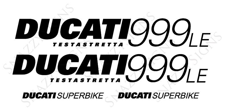 Ducati 999 LE Testastretta Decal Vinyl Sticker Set - Etsy