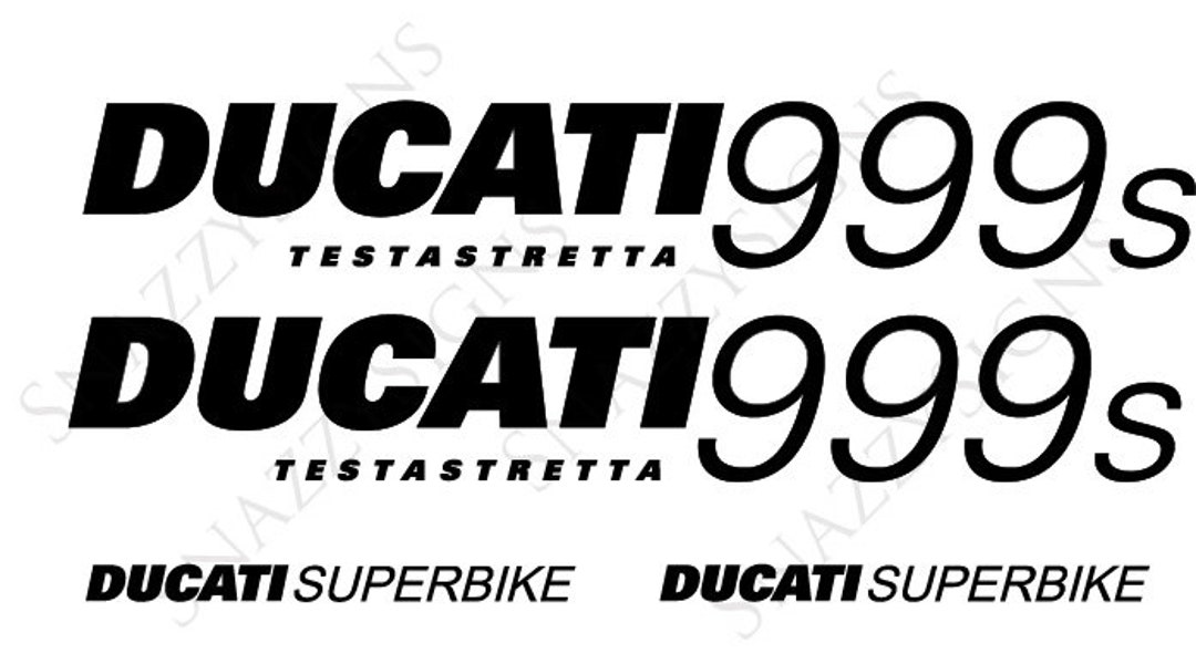 Ducati 999 S Testastretta 999s Decal Vinyl Sticker Set - Etsy