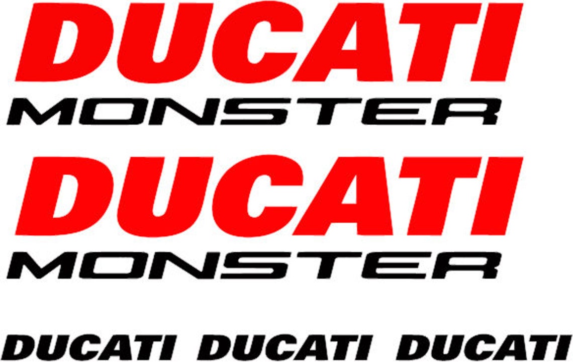 Ducati Monster Decal Vinyl Sticker Set - Etsy