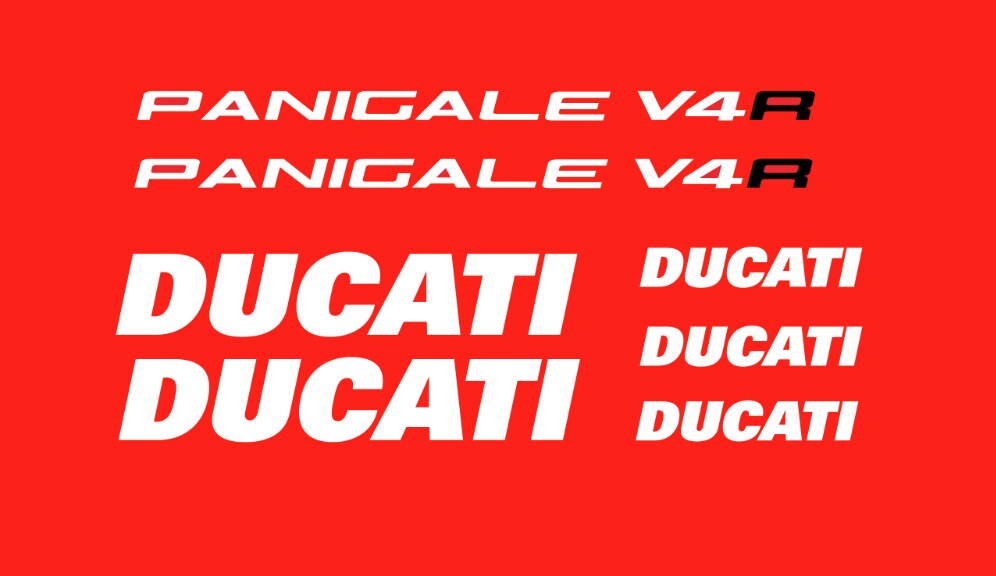 Ducati Panigale V4R Decal Vinyl Sticker Set White/black R - Etsy
