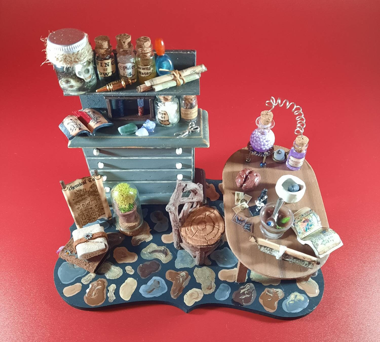 Miniature Ancient Alchemist Laboratory Loaded With Lots of - Etsy