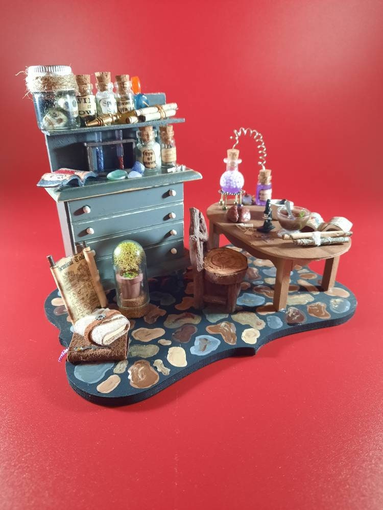Miniature Ancient Alchemist Laboratory Loaded With Lots of - Etsy