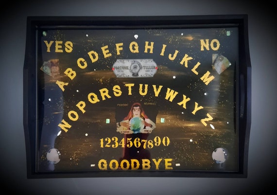 One of a Kind Gypsy Fortune Teller Tray Encased in Resin. - Etsy