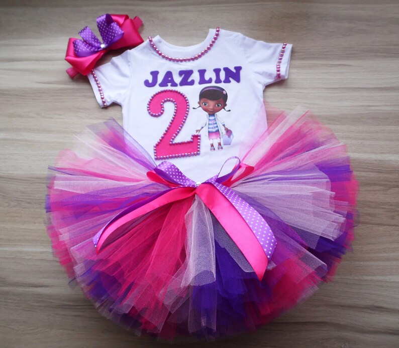 Purple and Pink Girl Doctor Tutu Sets Doc Mcstuffin Birthday | Etsy