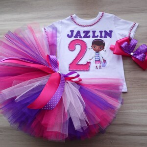 Purple and Pink Girl Doctor Tutu Sets Doc Mcstuffin Birthday | Etsy