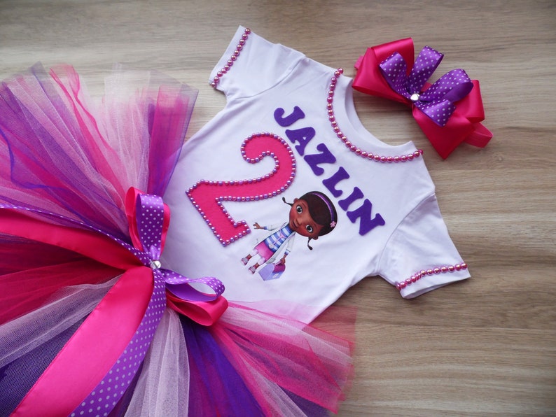 Purple and Pink Girl Doctor Tutu Sets Doc Mcstuffin Birthday | Etsy