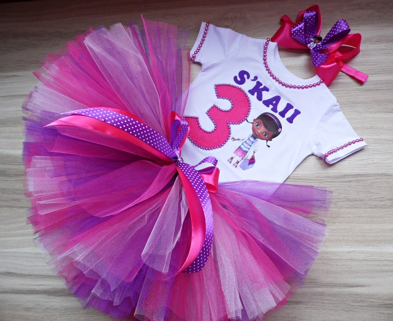 Purple and Pink Girl Doctor Tutu Sets Doc Mcstuffin Birthday | Etsy
