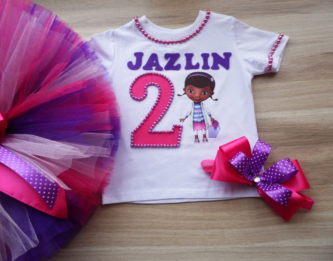 Purple and Pink Girl Doctor Tutu Sets Doc Mcstuffin Birthday | Etsy
