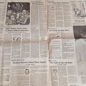 July 16, 1969 Apollo 11 Headline Newspaper the Atlanta Journal Vintage ...