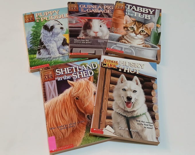 Early 2000s Set of 5 Animal Ark Books by Ben Baglio Children's Animal ...