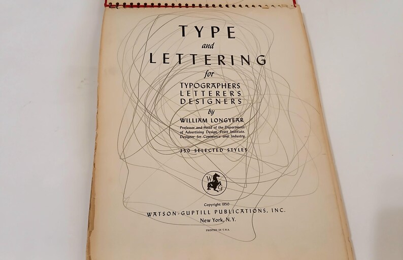 1950s Type and Lettering for Typographers Vintage Retro Antique ...