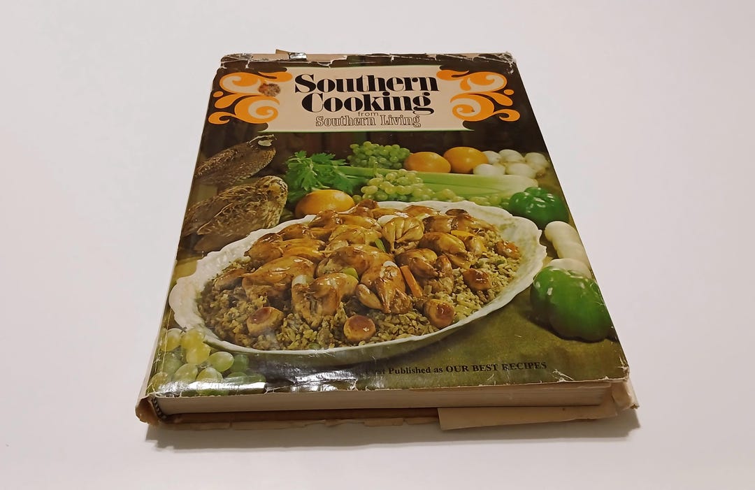 1970s Southern Cooking Cookbook Southern Living Vintage Retro Hardcover ...