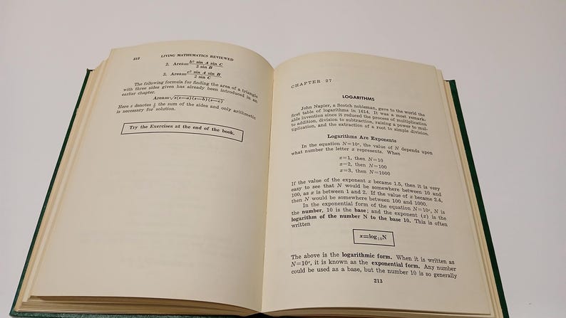 1940s Living Mathematics Re-viewed by Hobart H. Sommers Vintage Retro ...