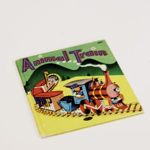1952 Animal Train Vintage Childrens Hardcover Book Retro Antique Kids ...