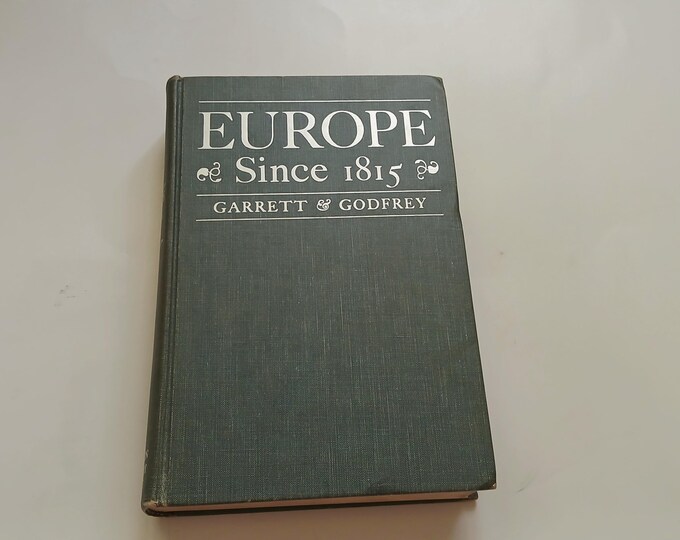 1947 Europe Since 1815 by Garrett and Godefrey Vintage Retro Antique ...