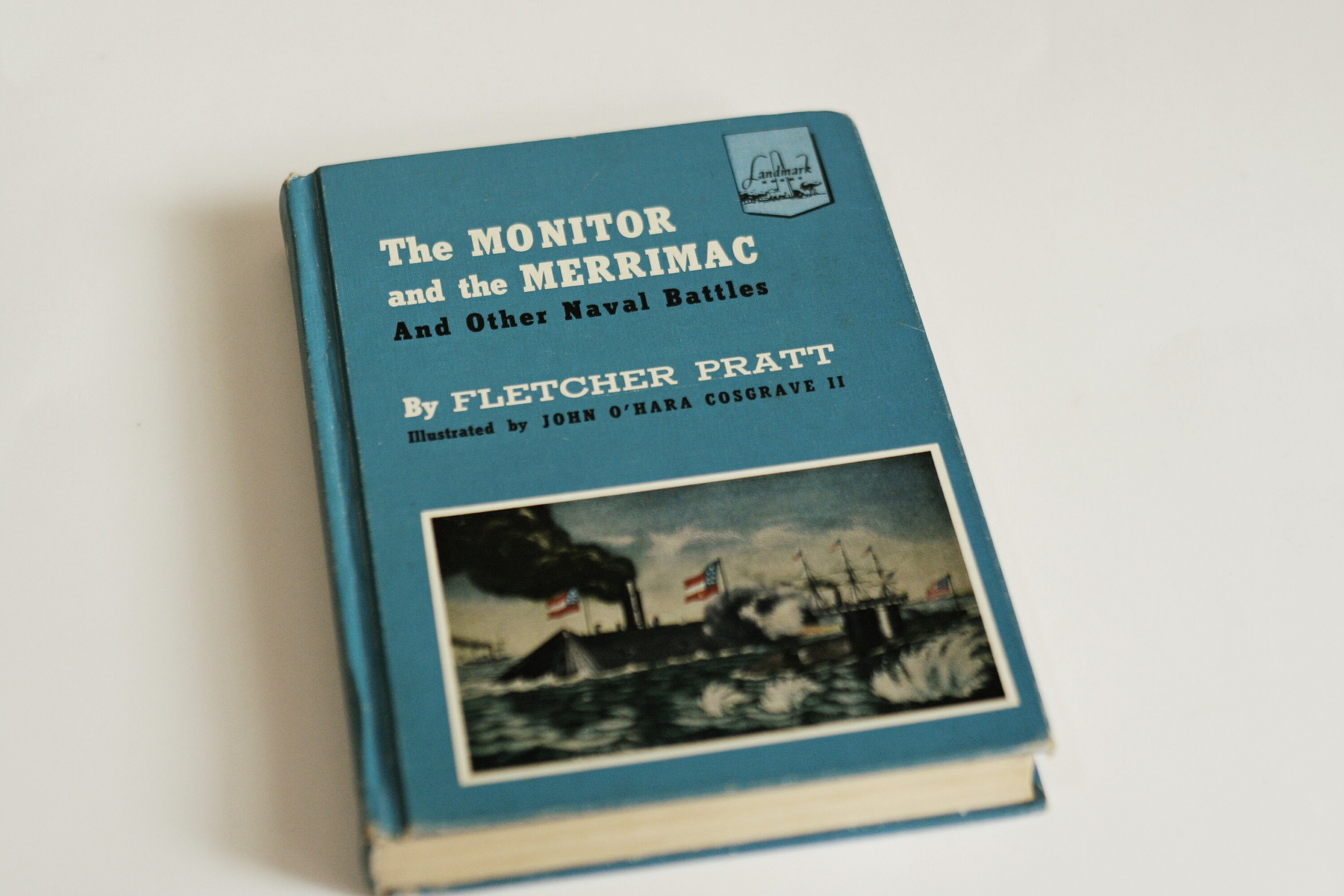 1951 the Monitor and the Merrimac by Fletcher Pratt Landmark Books ...