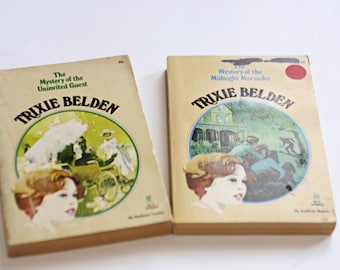 1970s/80s Trixie Belden Books Set of 5 Cobbetts Island Uninvited Guest ...