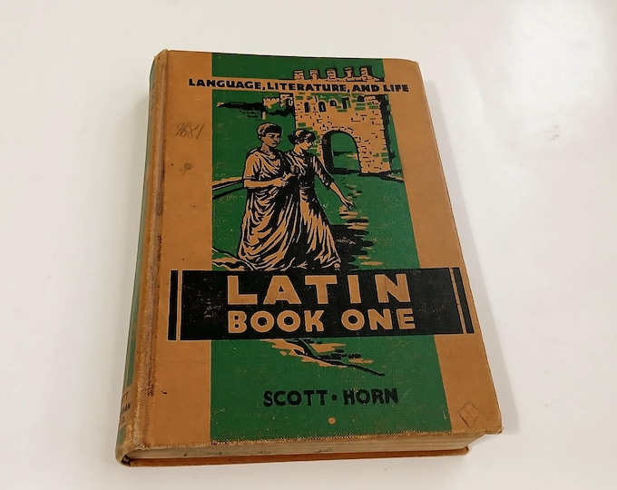 1950s Latin Book One Vintage Retro Latin Curriculum Textbook Language ...