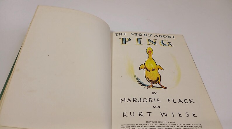 1960s the Story About Ping Vintage Retro Children's Duck Story Book - Etsy