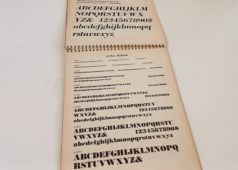 1950s Type and Lettering for Typographers Vintage Retro Antique ...