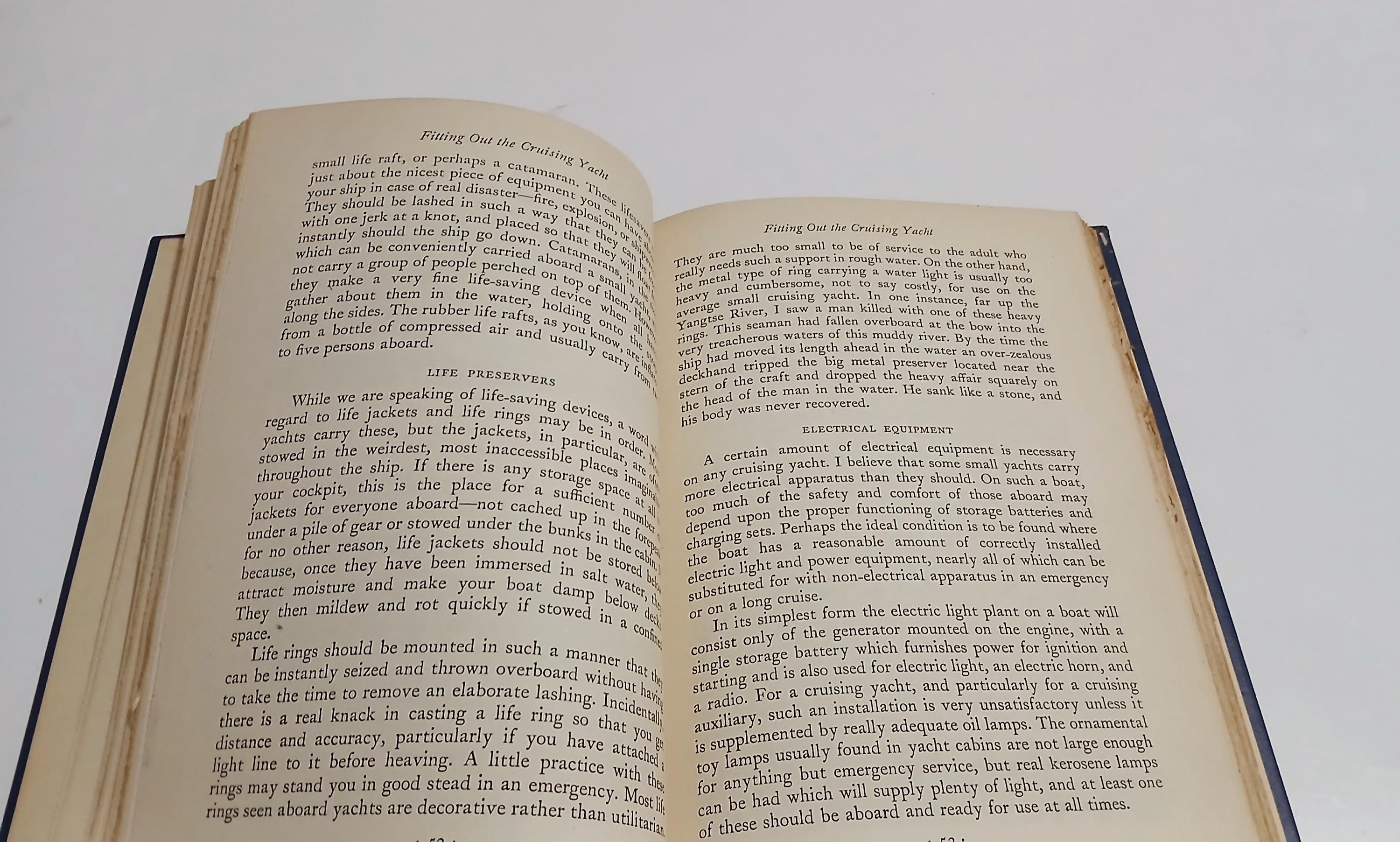 1940s the Cruising Yacht by Morley Cooper Book Vintage Retro Antique ...