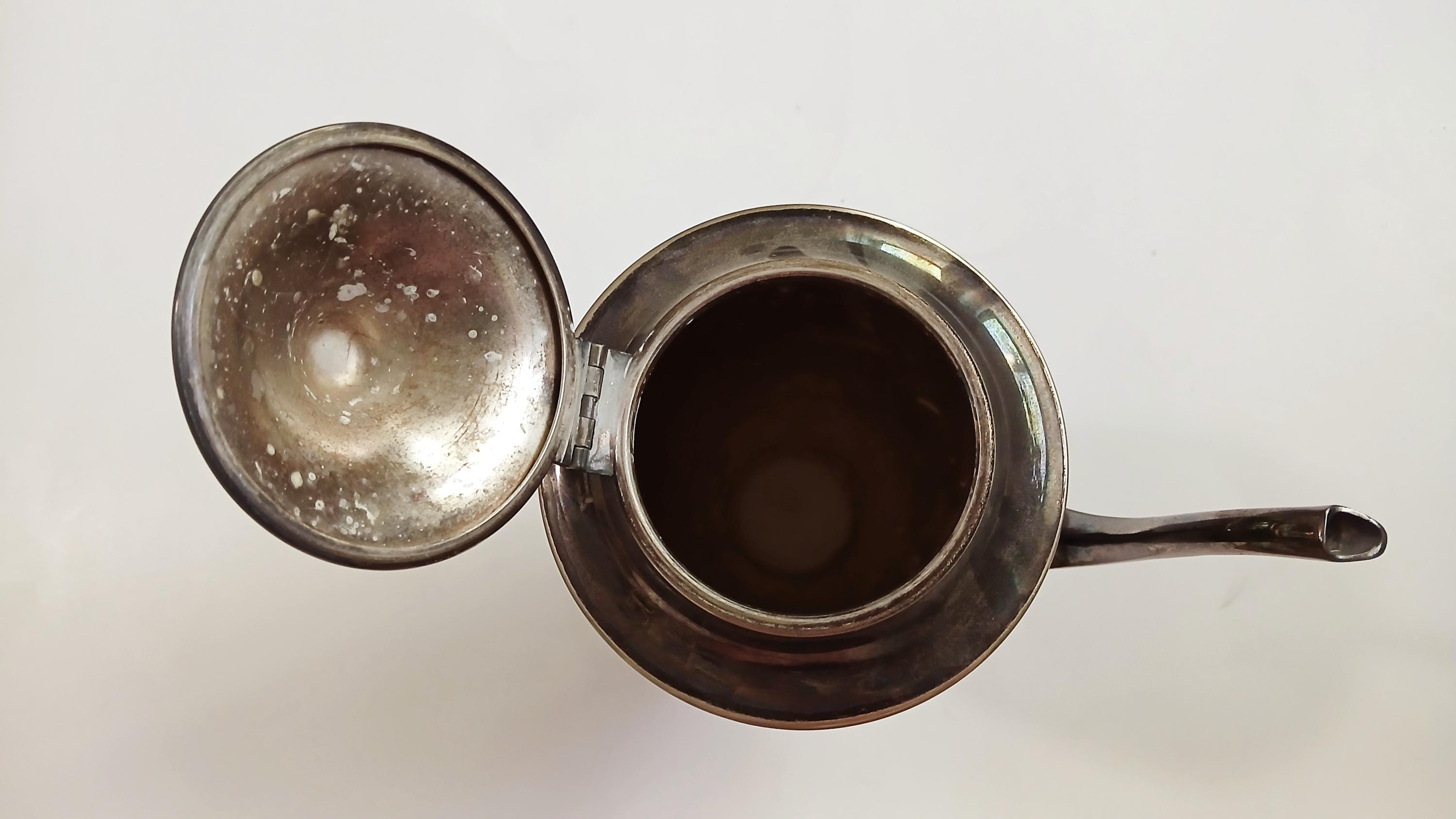 Vintage Benedict Silver Plated Teapot Coffee Pot Antique Retro Made in ...