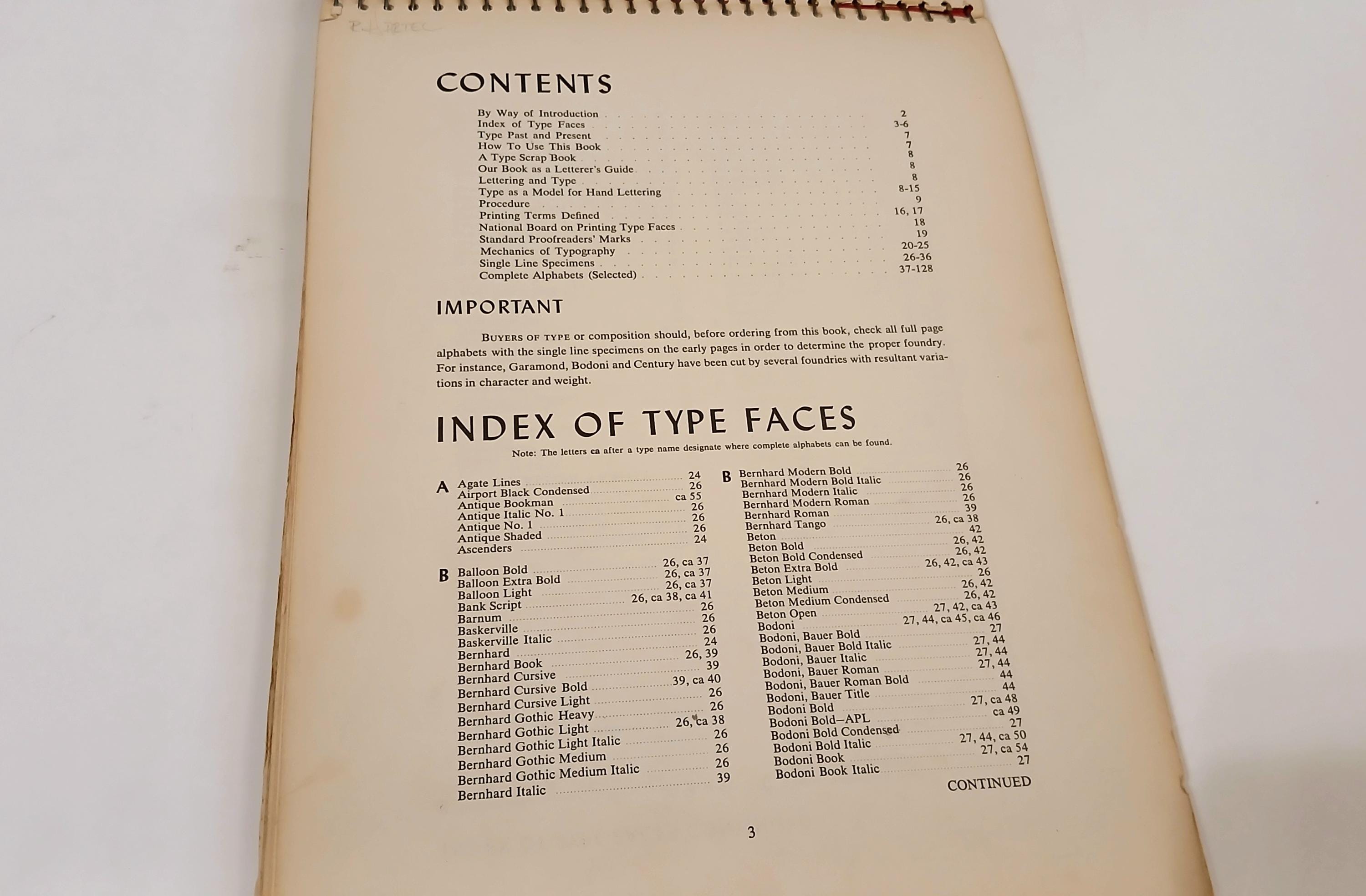 1950s Type and Lettering for Typographers Vintage Retro Antique ...