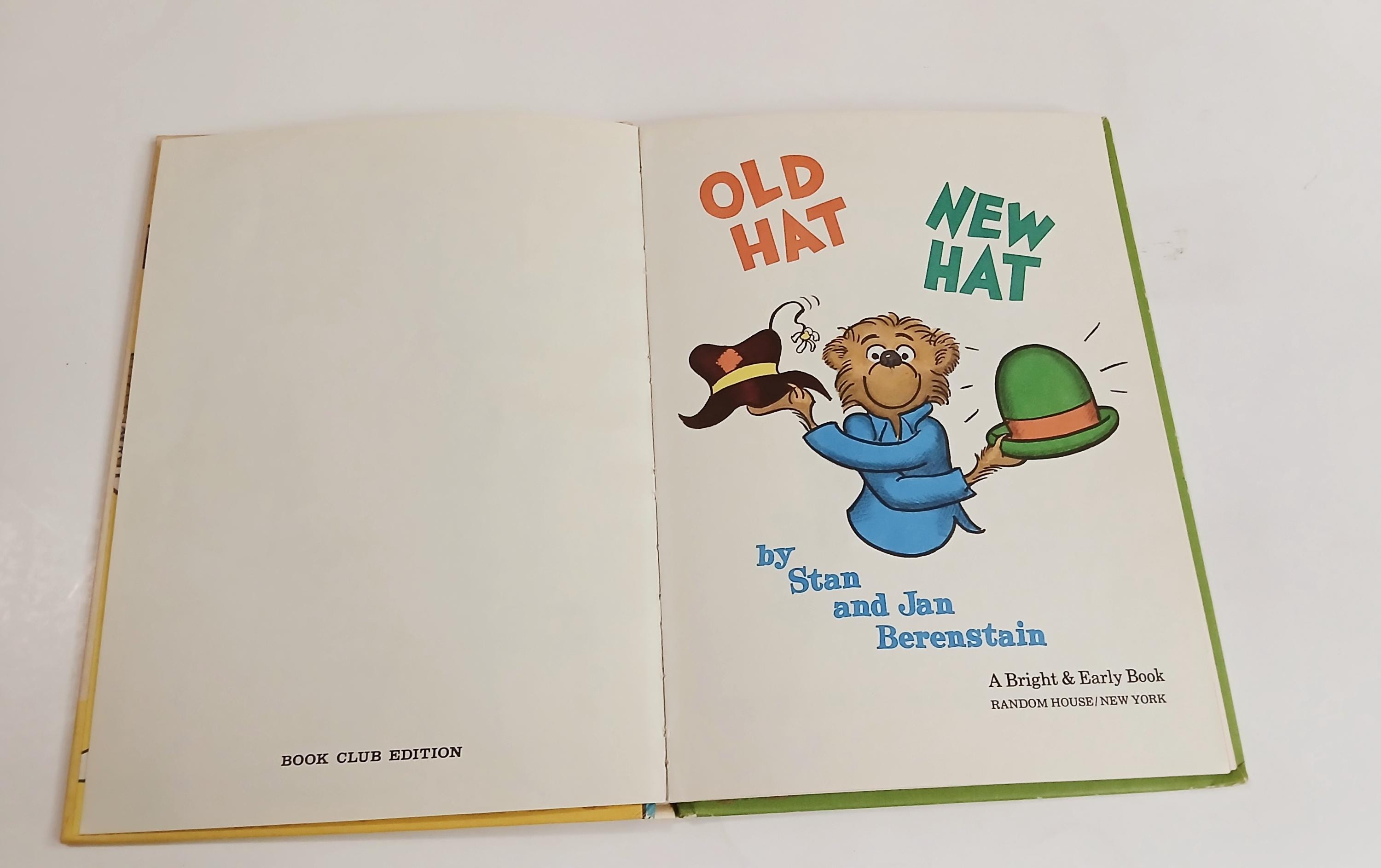 1970s Old Hat New Hat Berenstain Bears Book Vintage Retro Children's ...