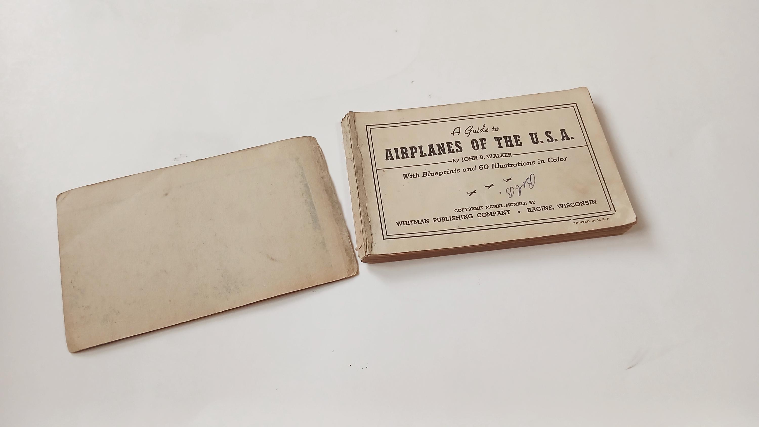 1940s Airplanes of the USA Identification Booklet Vintage Retro Antique ...