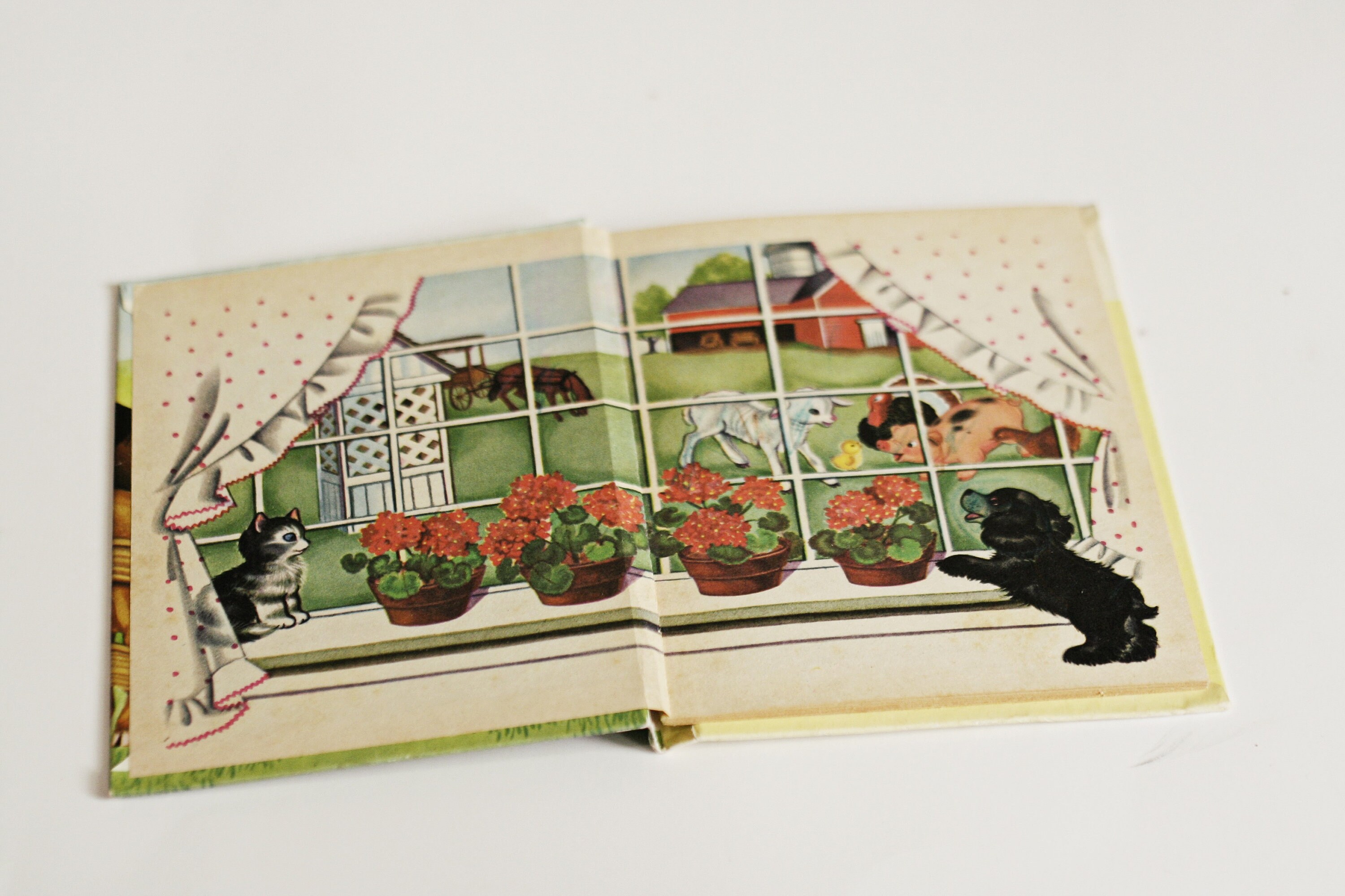 1950s Surprise in the Barnyard Vintage Randy Mcnally Elf Book Retro ...