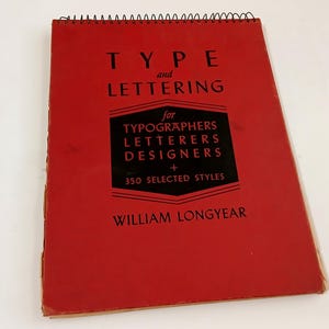 1950s Type and Lettering for Typographers Vintage Retro Antique ...