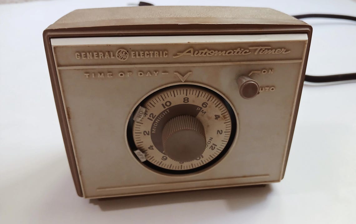 1960s General Electric Automatic Timer Vintage Retro Antique Home ...