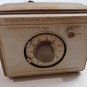 1960s General Electric Automatic Timer Vintage Retro Antique Home ...