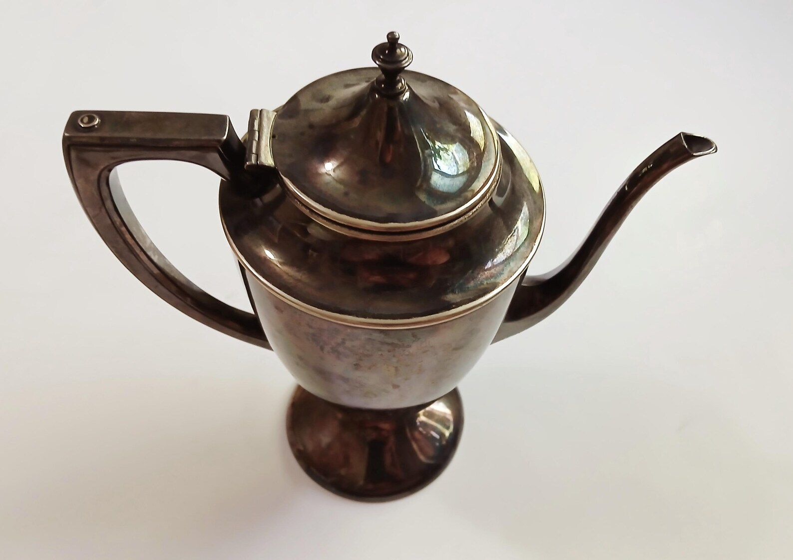 Vintage Benedict Silver Plated Teapot Coffee Pot Antique Retro Made in ...
