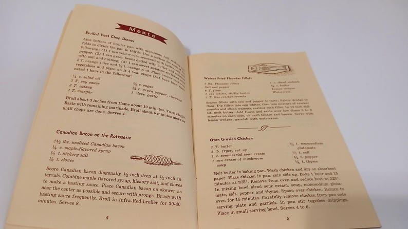 1960s/70s Set of 2 Cookbook Booklets Country Cookin Goes Modern Good ...