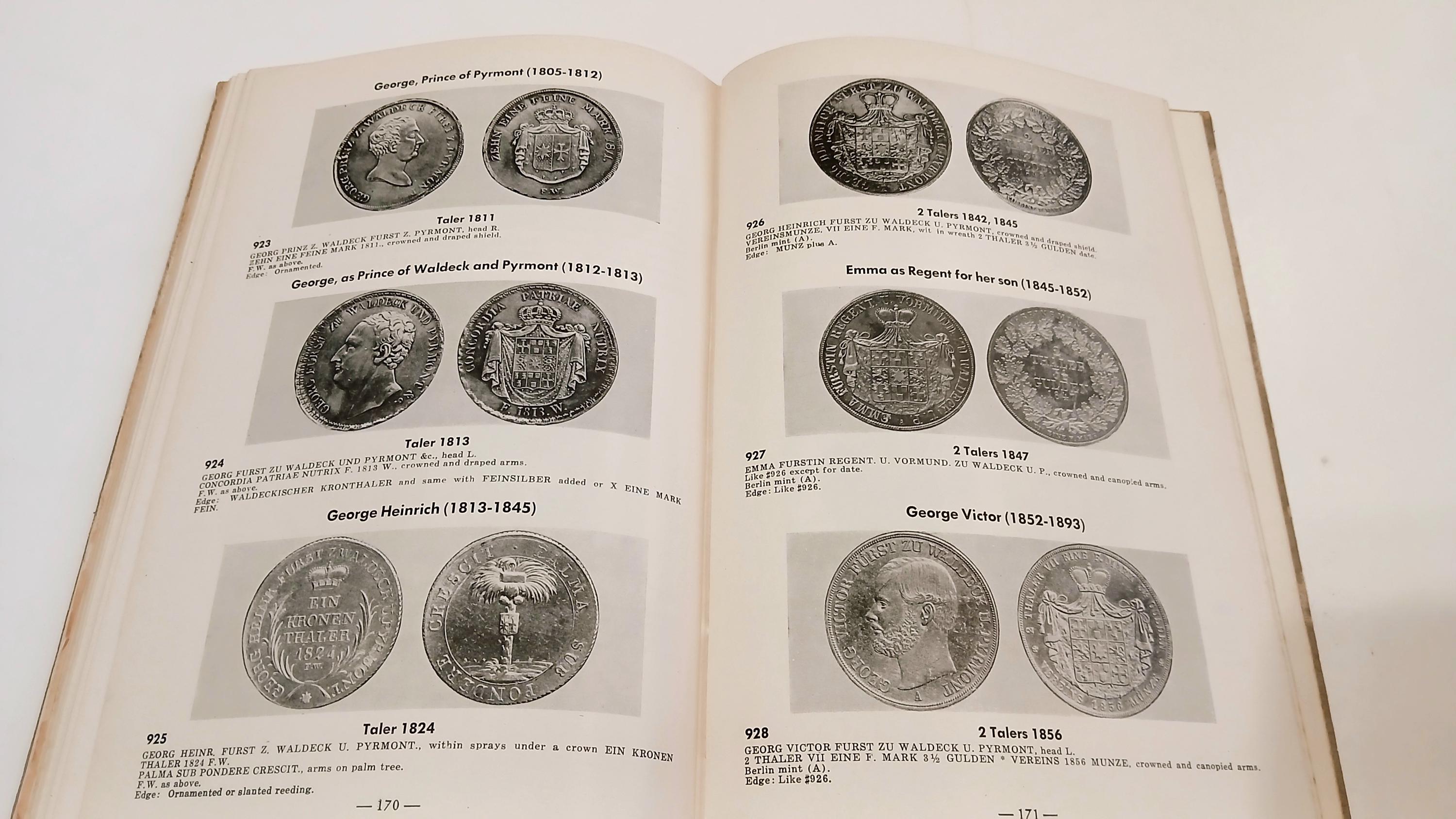 1940s German Talers Since 1800 by John S. Davenport Vintage Antique ...