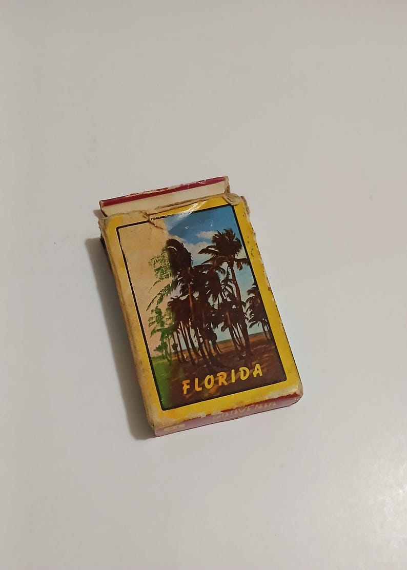 1960s Florida Playing Cards in Original Box Vintage Retro Travel ...