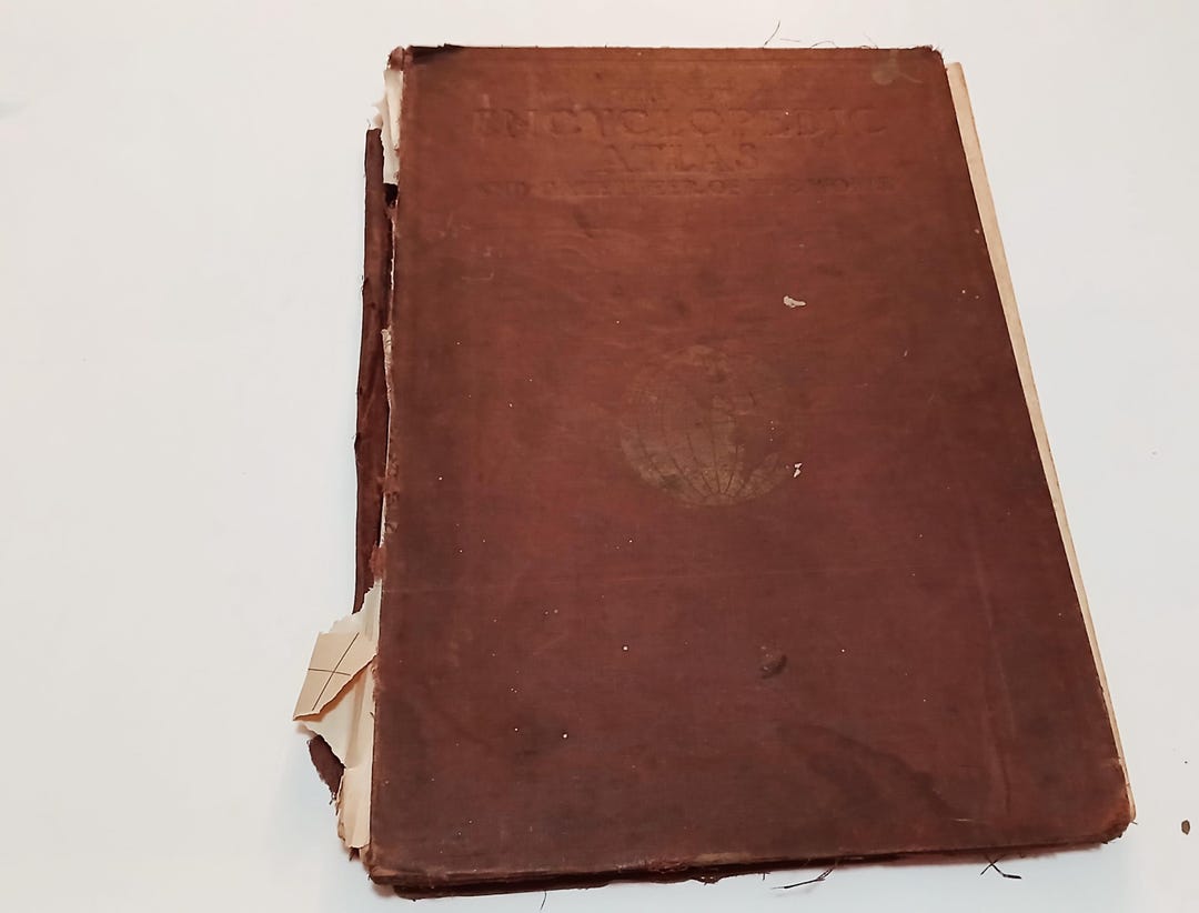 1909 the Encyclopedic Atlas and Gazetteer of the World Vintage Antique ...