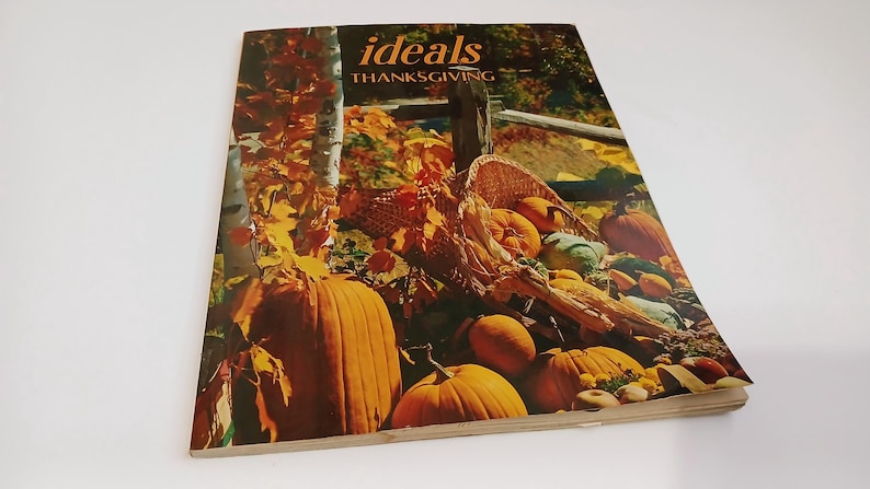 1980s Thanksgiving Ideals Vintage Retro Holiday Traditions Coffee Table ...