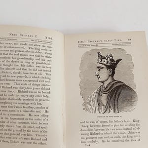1904 Richard I by Jacob Abbott Antique Vintage Medieval History Books ...